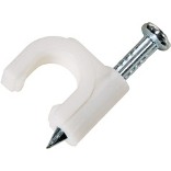 Cable Clip, 5mm WHITE